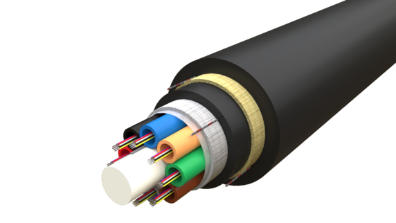 96F G652D ADSS MLT Black HDPE 16kN OD 16mm 4km/dr | Melbye